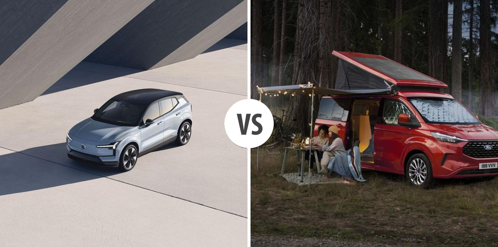 Volvo EX30 VS Ford Transit Custom Wohnmobil – Vergleiche Preise ...