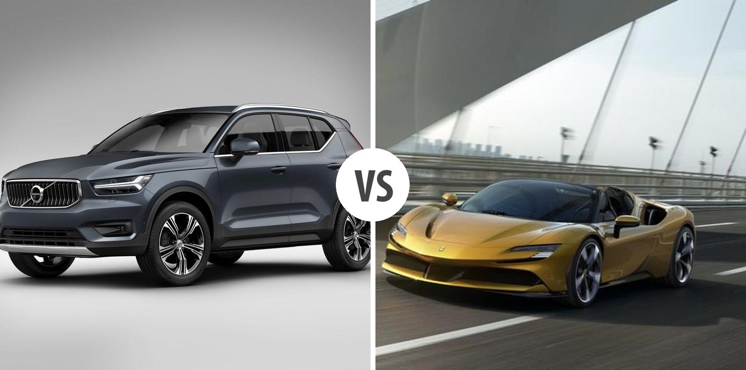 Volvo XC40 VS Ferrari SF90 Roadster – Vergleiche Preise, Leistung ...