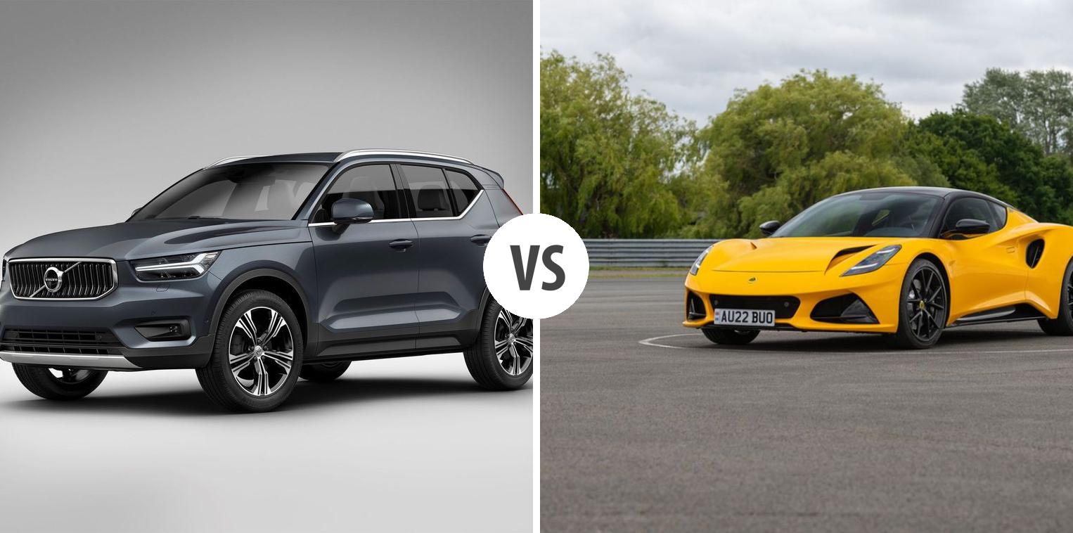 Volvo XC40 VS Lotus Emira – Vergleiche Preise, Leistung, Kofferraum ...
