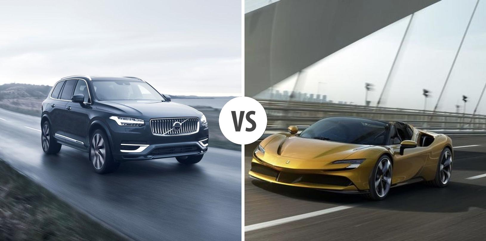 Volvo XC90 VS Ferrari SF90 Roadster – Vergleiche Preise, Leistung ...