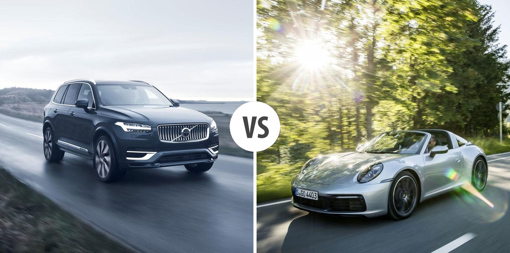 Volvo XC90 VS Porsche 911 Targa Autovergleich | AUTOGOTT.DE